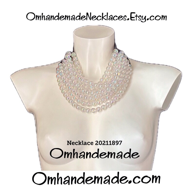 Clear Bib Necklace - Etsy