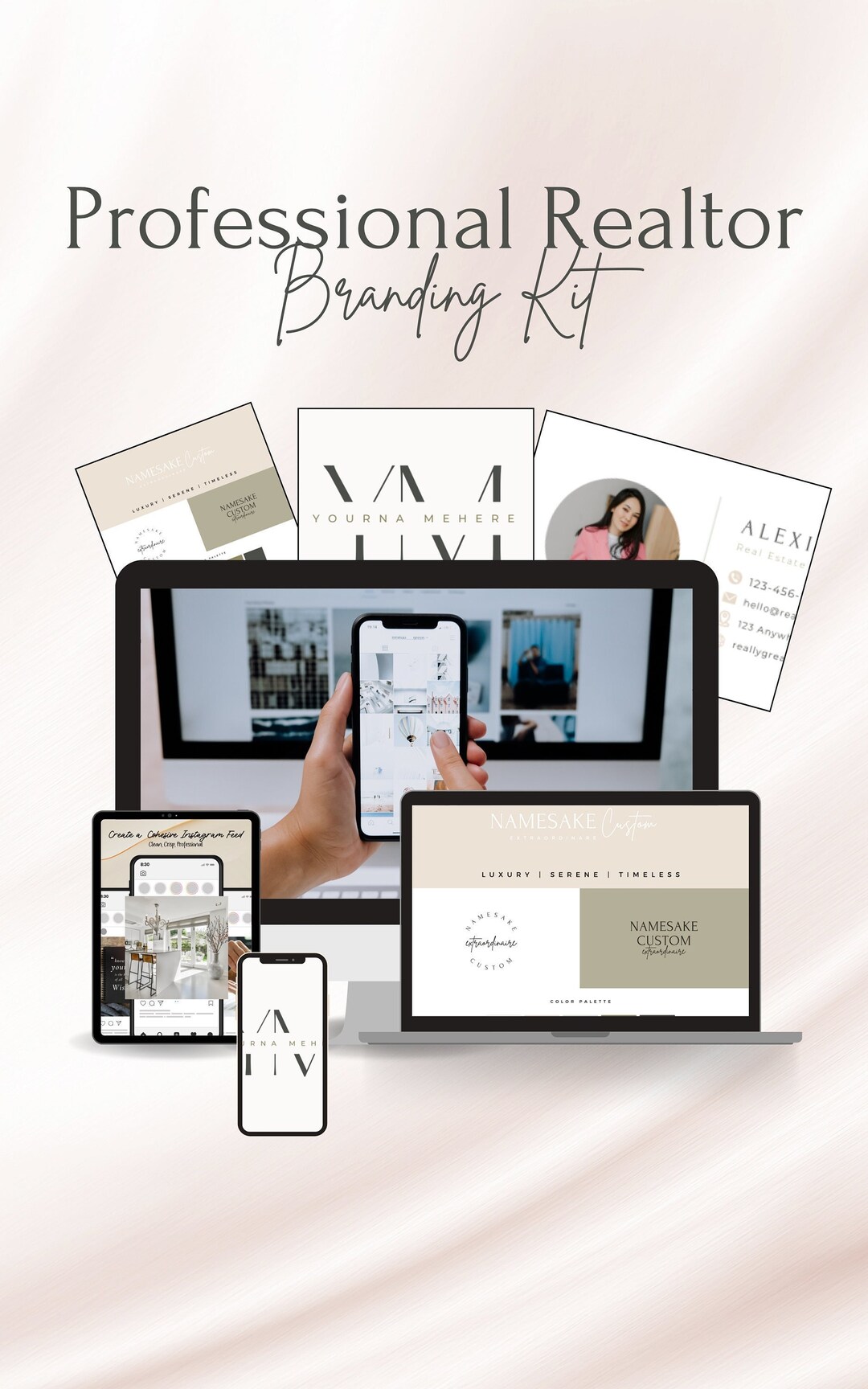 Professional Realtor Branding Kit Social Media Templates, Email ...