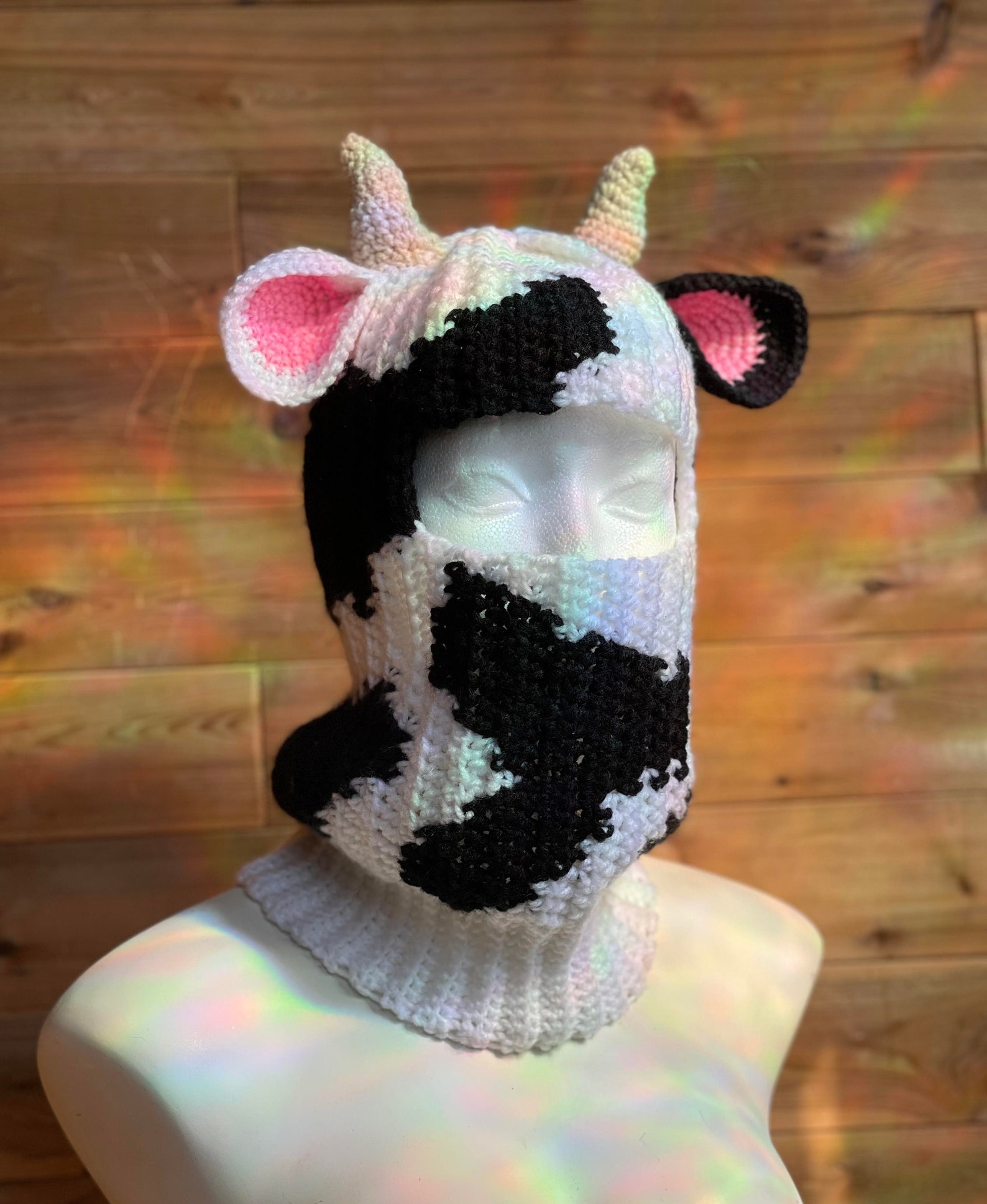 Cow Balaclava Digital PDF Crochet Pattern adult Small - Etsy
