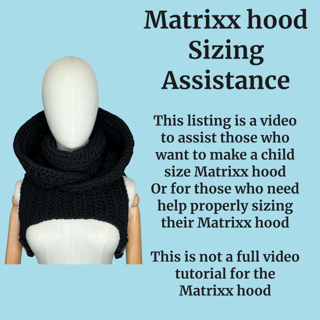 Sizing Assistance Video for the Matrixx Hood Design - Etsy