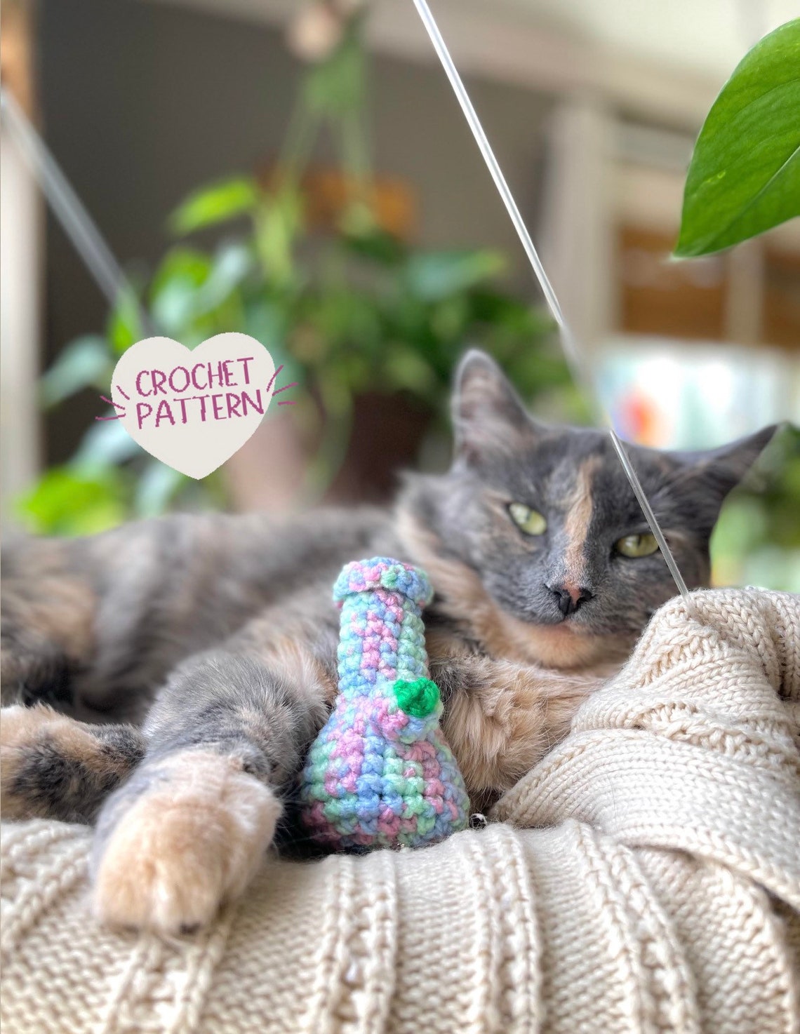 Crochet Bong Cat Toy PDF Crochet PATTERN - Etsy
