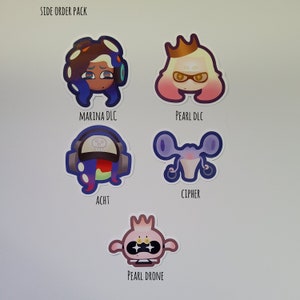 Splatoon Inspired Fan-art Badge Stickers + HOLOGRAPHIC -idols, Shops - Etsy