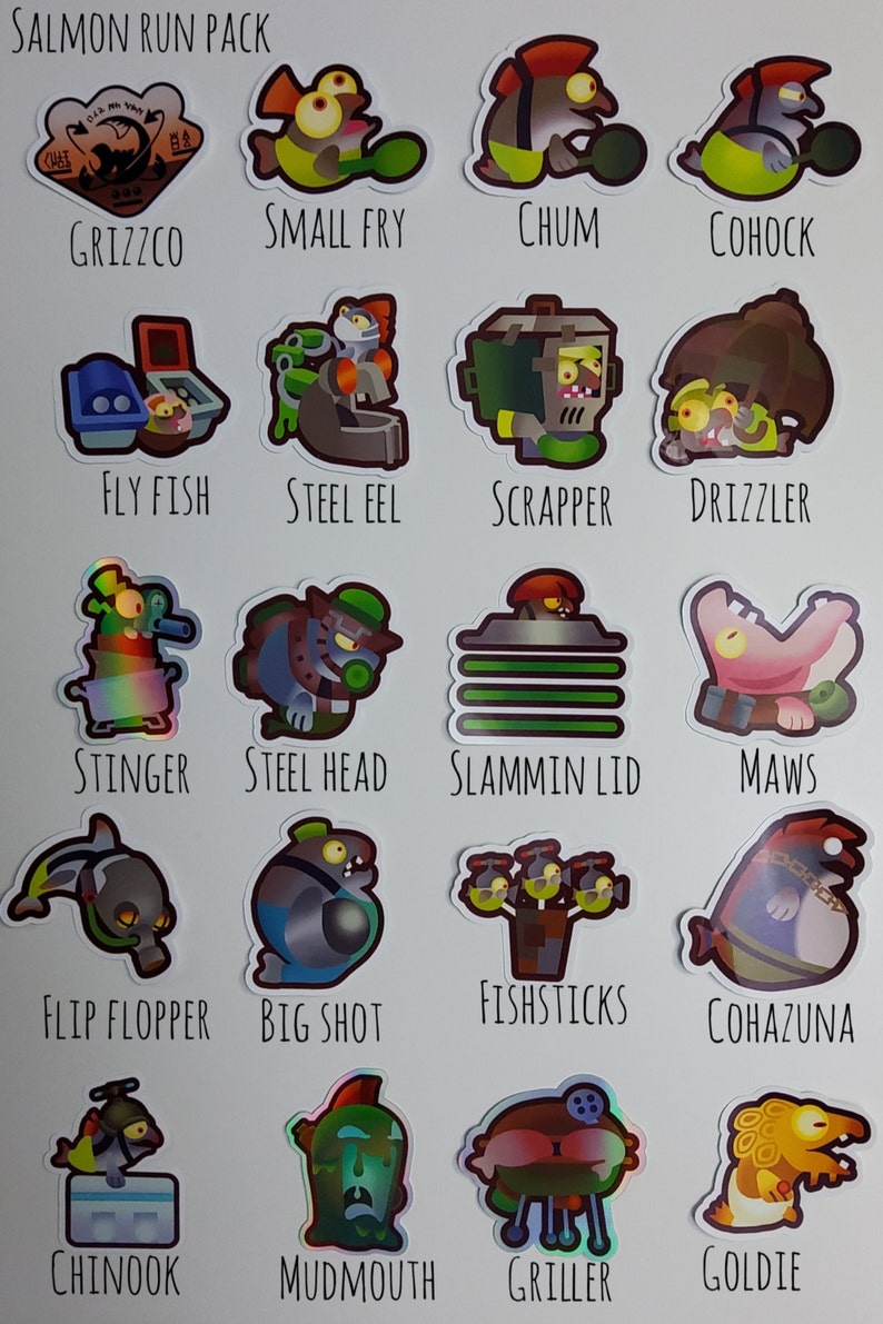 Splatoon Inspired Fan-art Badge Stickers HOLOGRAPHIC - Etsy UK