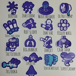 Splatoon Inspired Badge Fan Art Weapons + Holographic - Etsy