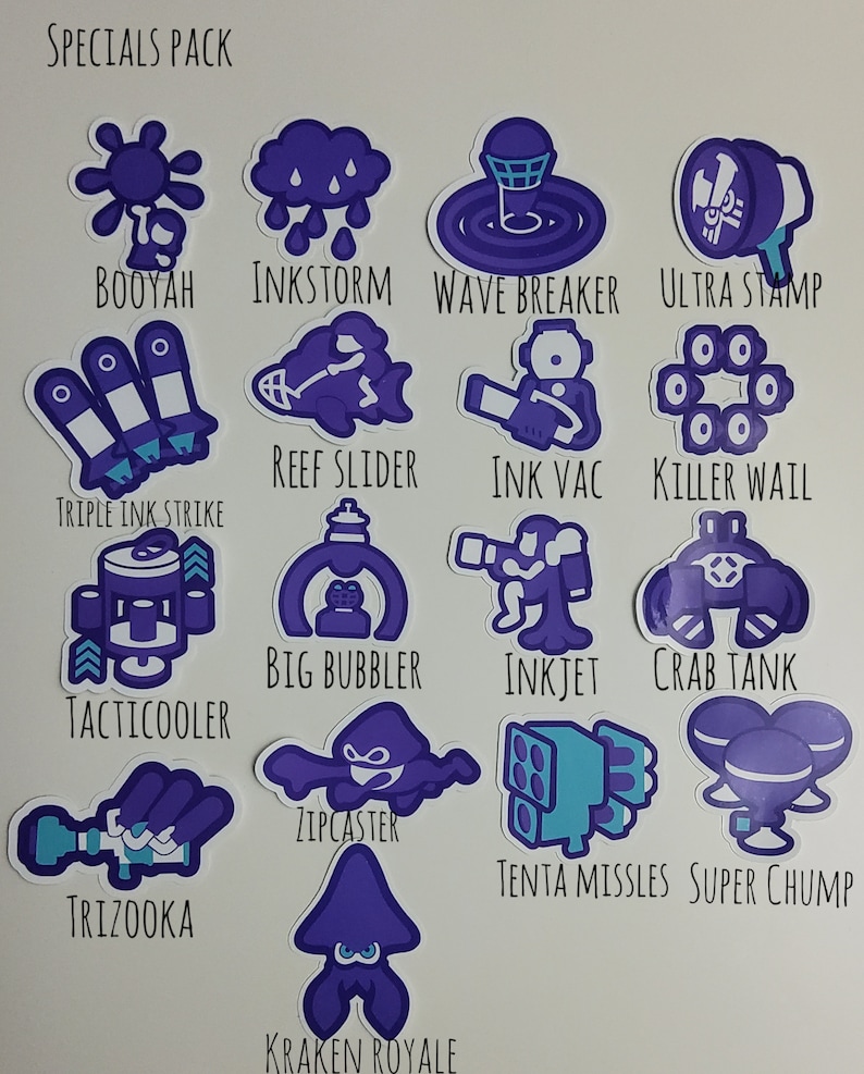 Splatoon Inspired Badge Fan Art Weapons Holographic - Etsy