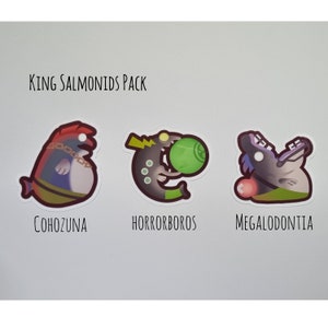 Splatoon Salmon Run Inspired Fan-art Badge Stickers + HOLOGRAPHIC ...