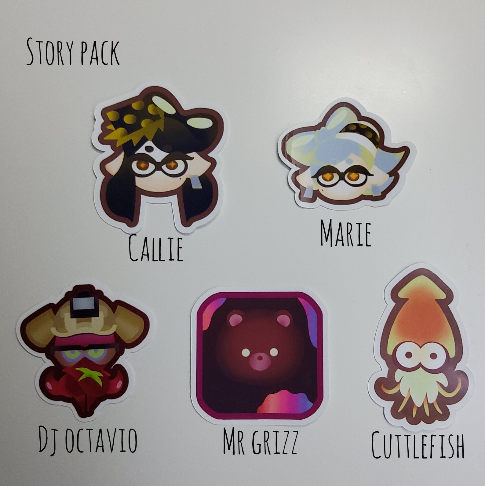 Splatoon Inspired Fan-art Badge Stickers HOLOGRAPHIC - Etsy UK