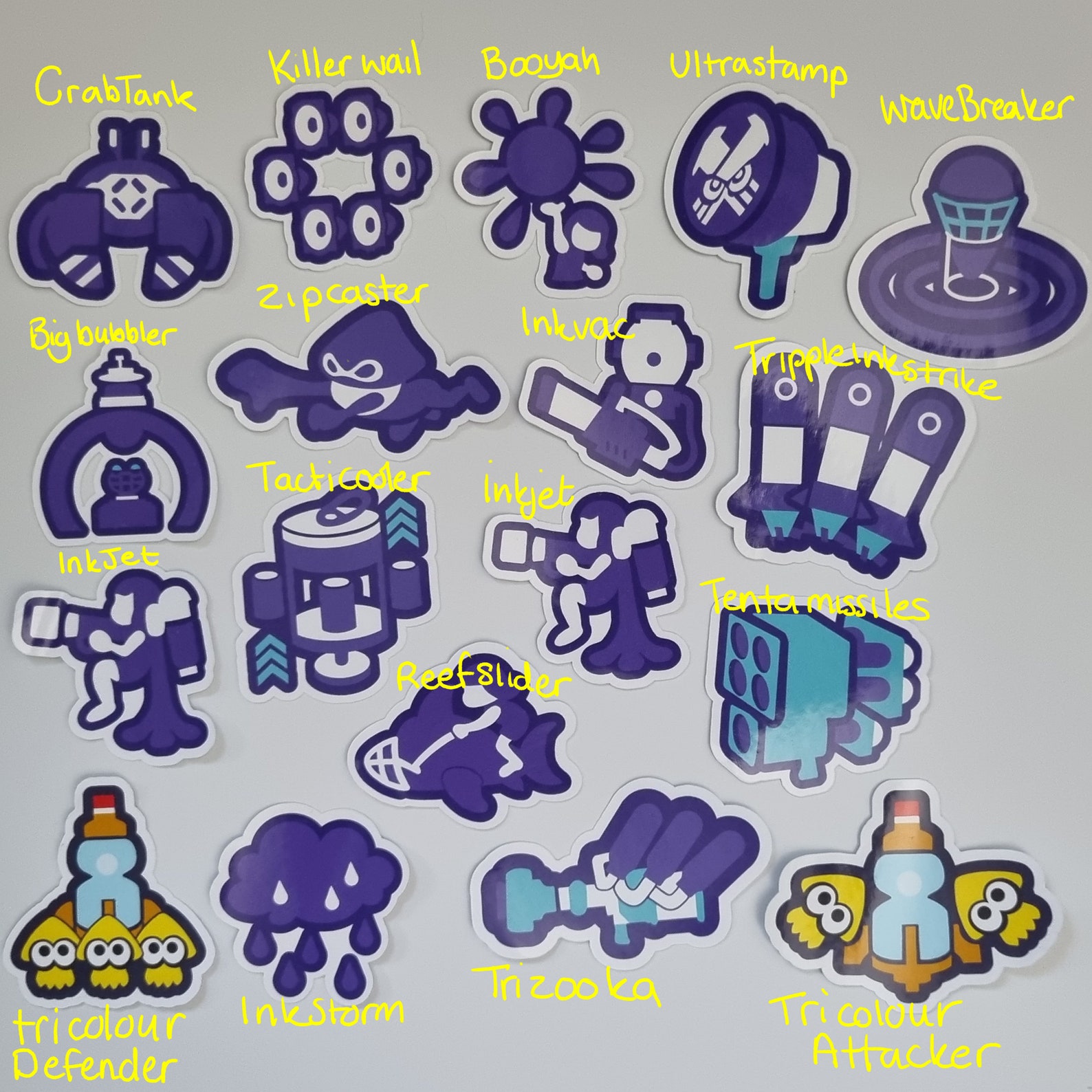 Splatoon Inspired Fan-art Badge Stickers HOLOGRAPHIC - Etsy Australia