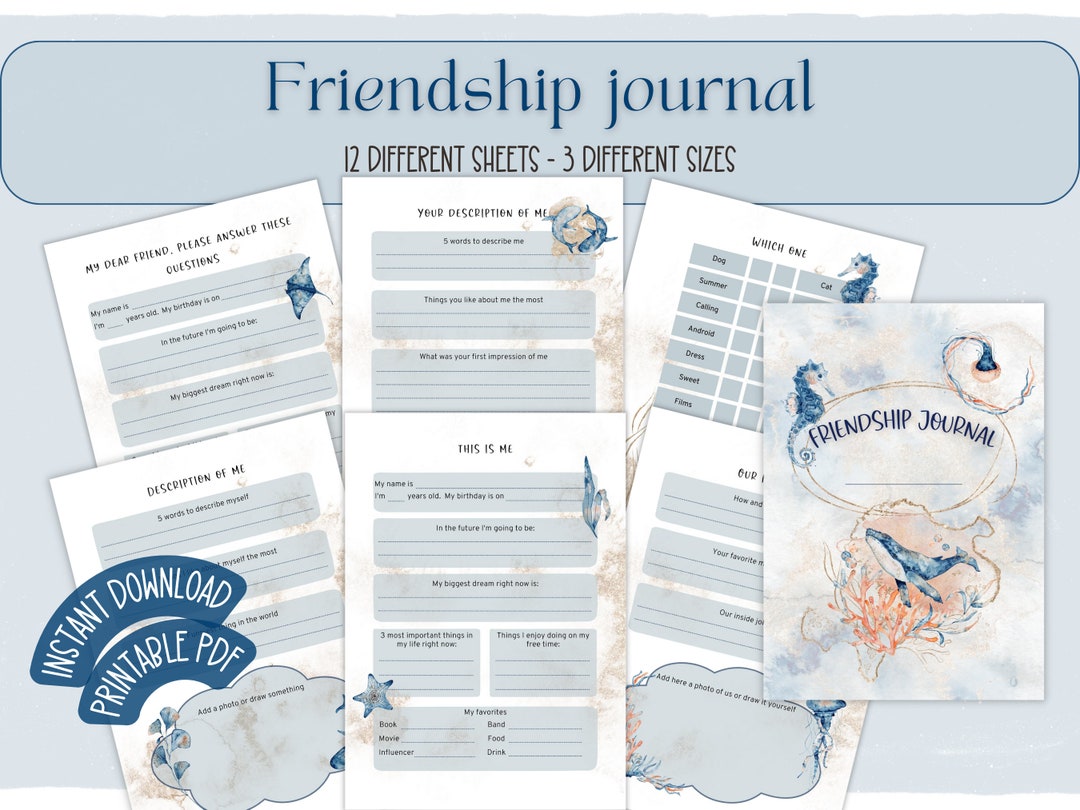 Friendship Journal Best Friend Journal Best Friend Book - Etsy UK