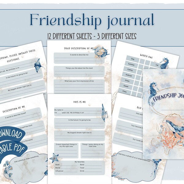 Best Friend Journal - Etsy