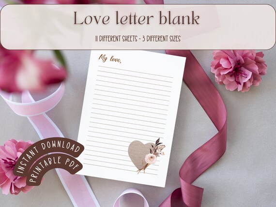Love Letter Paper Download