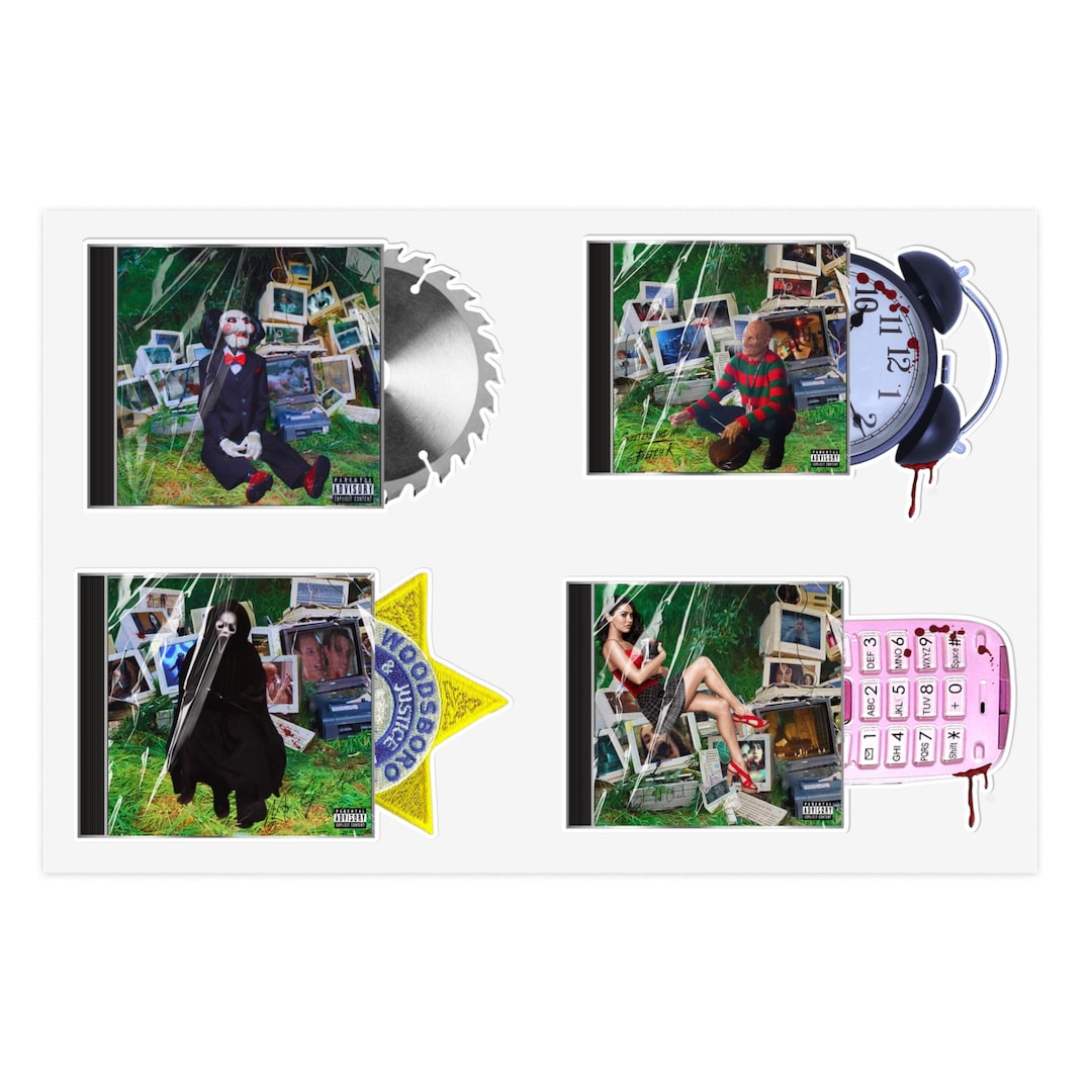 ESC the Horror Movie Series Sticker Sheets, Vintage Aesthetic Vinyl ...