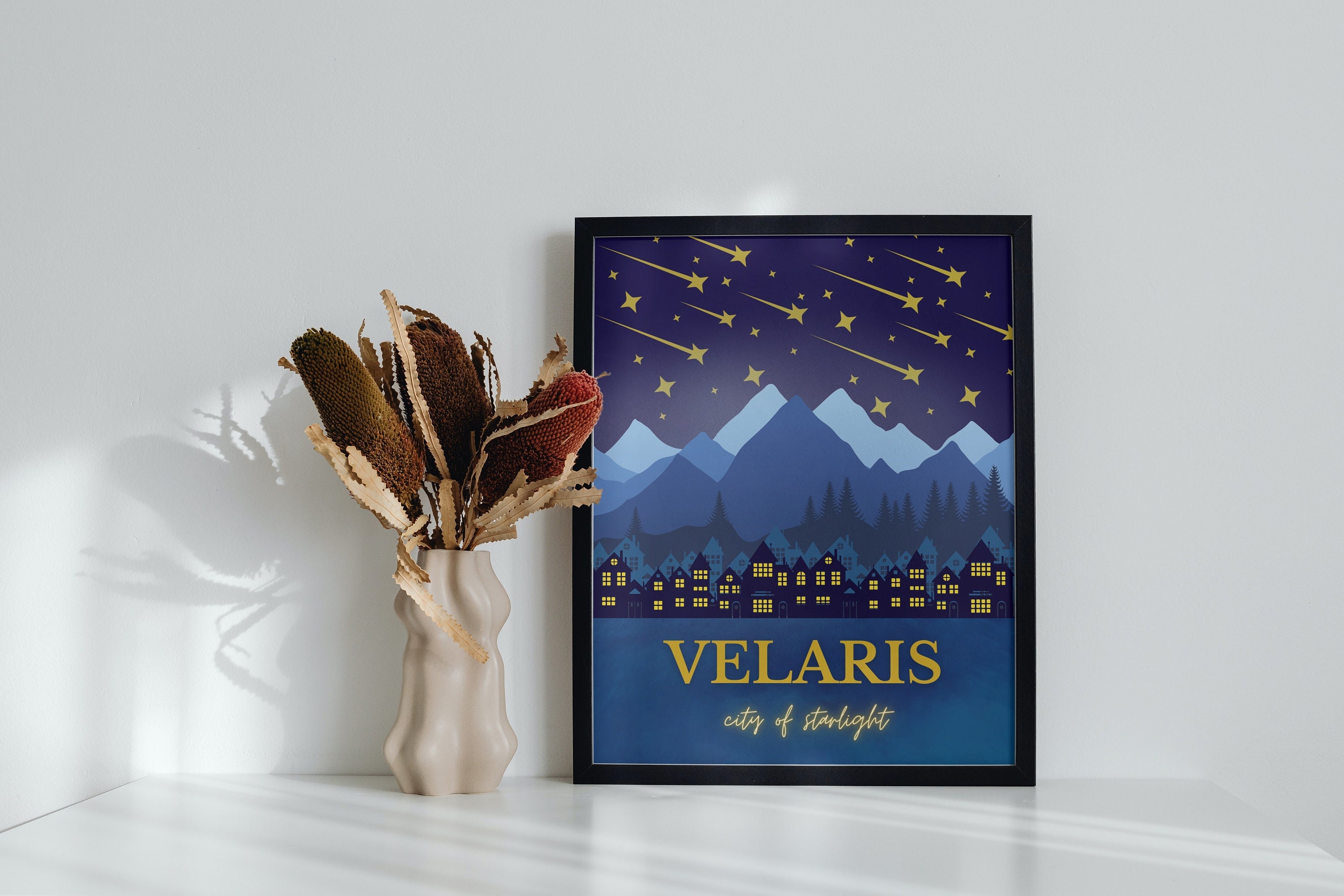 Cartel de ACOTAR, Velaris Night Court Travel Print, ACOTAR merch ...