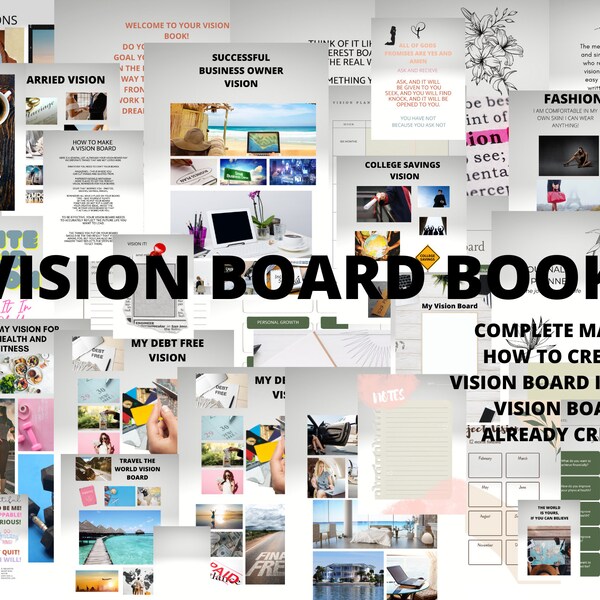 Vision Board Photo Book - Etsy