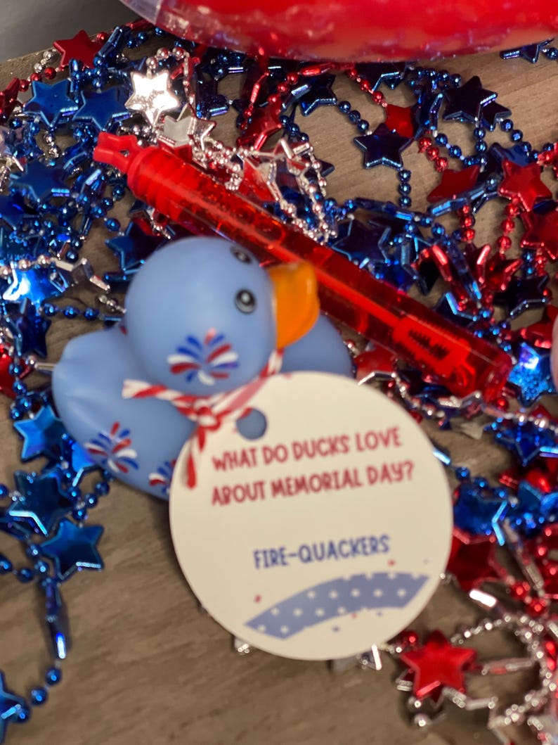 Rubber Duck Patriotic Favor, Fire-quacker Duck Joke, Rubber Duck ...