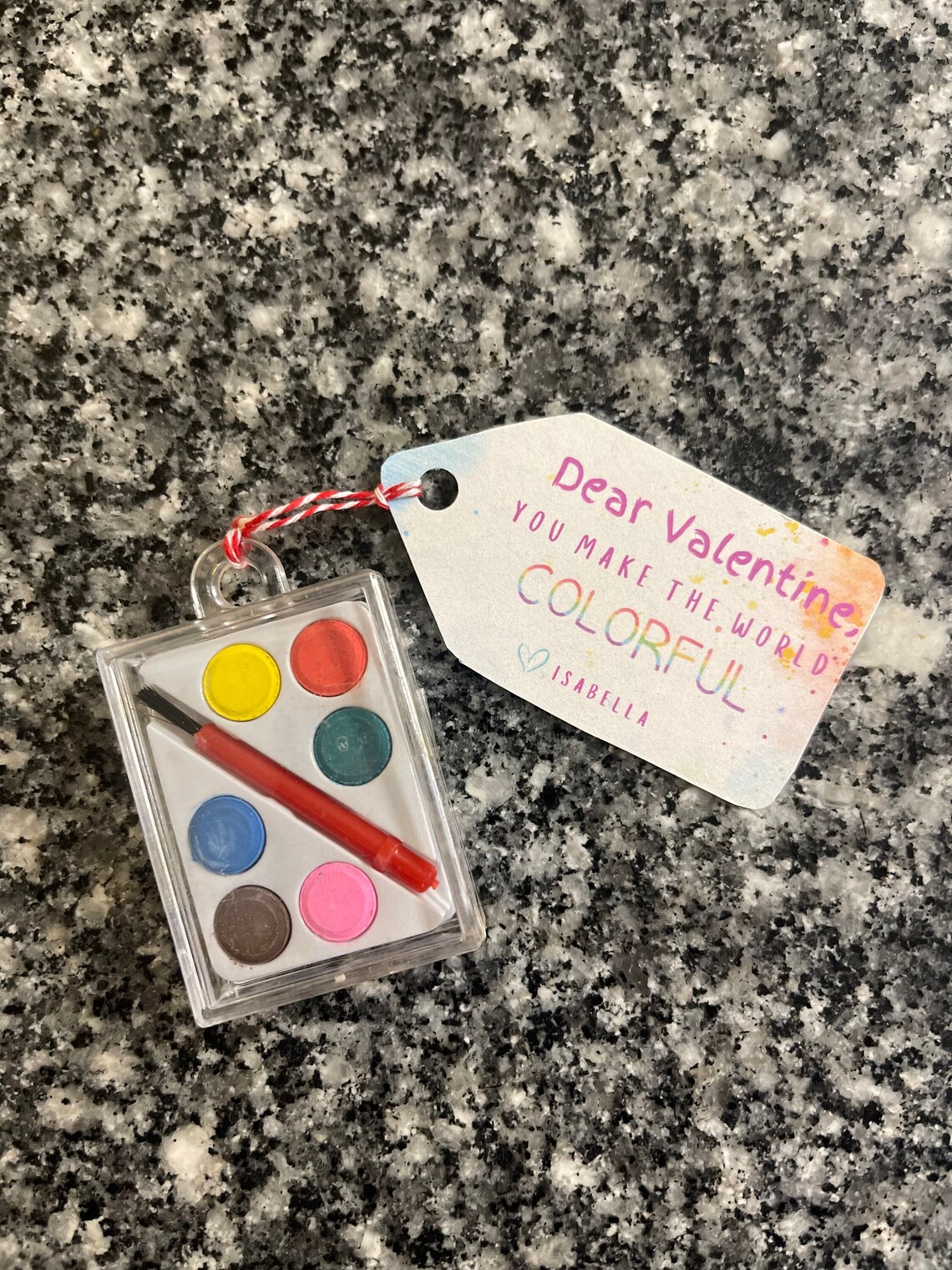 Classroom Paint Valentines, Classroom Paint Favor, Custom Valentines ...