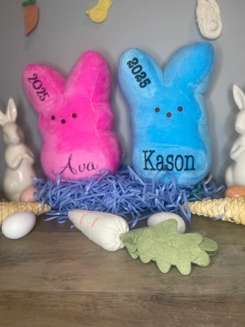 Personalized Easter Peep,peep Plush,easter Basket Filler, Easter ...