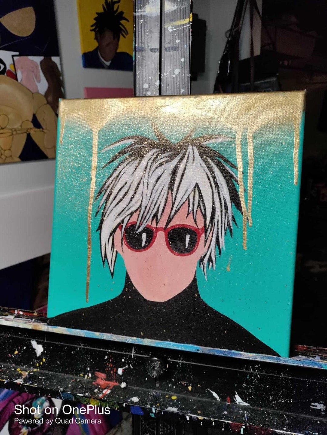 Andy Warhol Acrylic Painting - Etsy