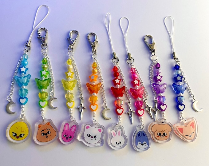 Stray Kids Keychain, SKZ Keychain, Stay, K-pop Gift, Custom Keychain ...