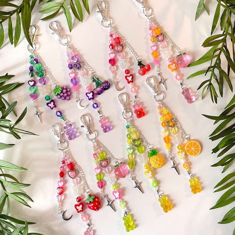 Fruit Keychain Phone Charm - Etsy