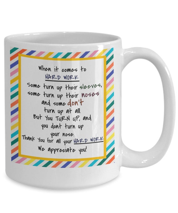 Hard Work Gift Staff Gift Turn up Puns - Etsy