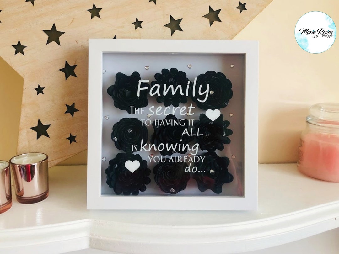 Family Box Frame / Family Quote Box Frame / Personalised Frames / Gifts ...