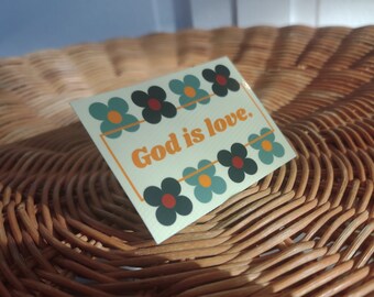 God is Love Sticker - Etsy