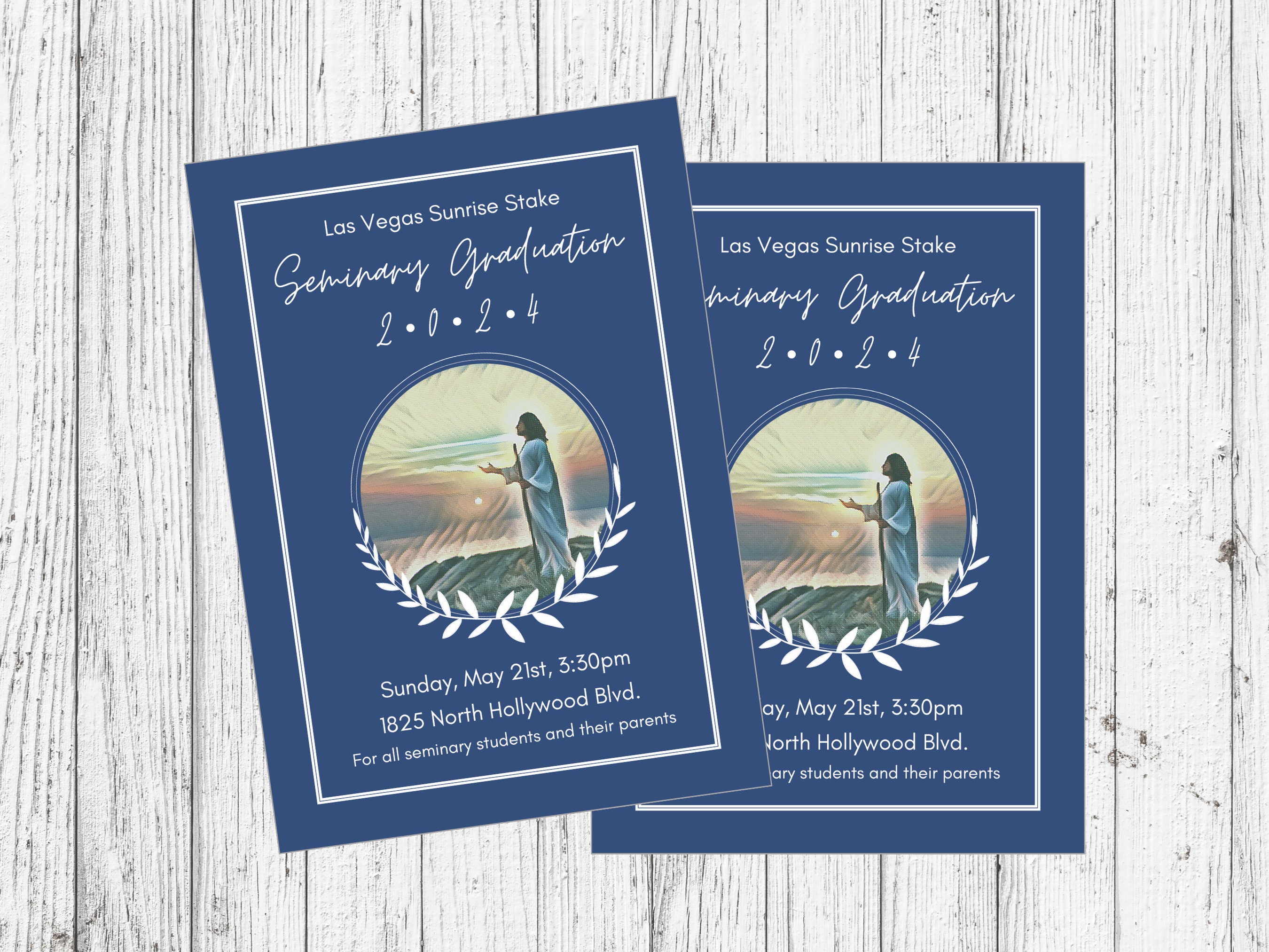 LDS Seminary Graduation Invite | Canva Template | 2025 Grad Invitation ...