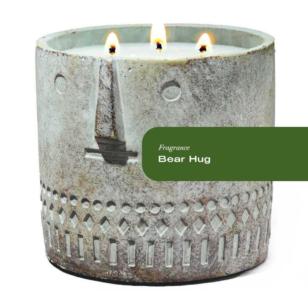 Bear Hug Stone Face Candle 27oz - Etsy