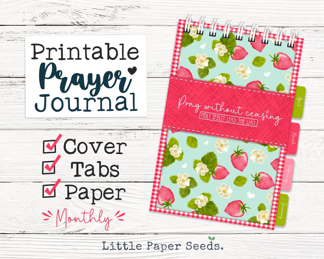 DIY Printable Prayer Journal DIY Monthly Tabs Prayer - Etsy