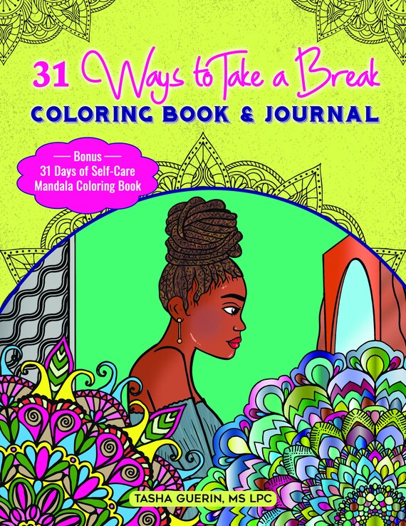 31 Ways to Take a Break Coloring Book & Journal Reflect | Etsy