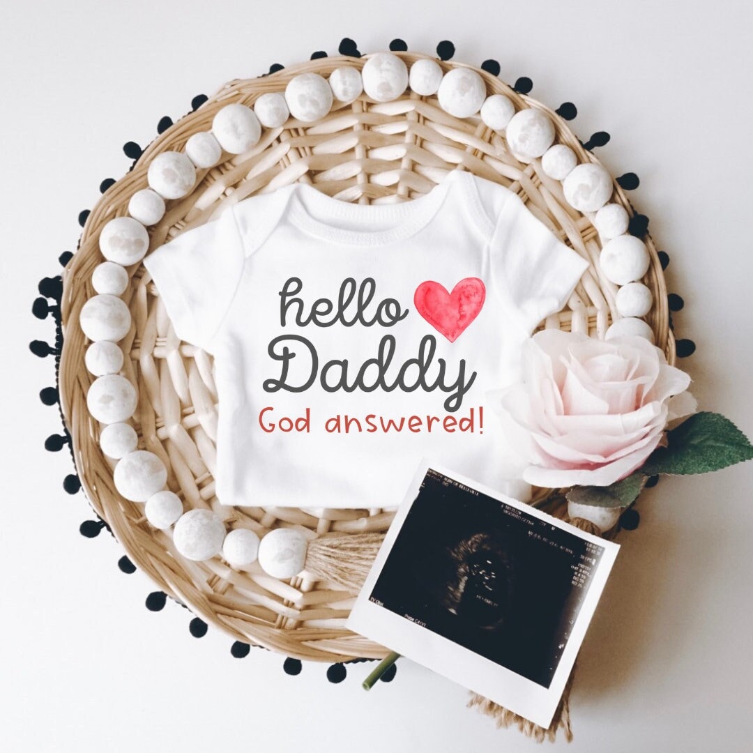Hello Daddy Baby Announcement to Husband, Surprise Pregnancy ...