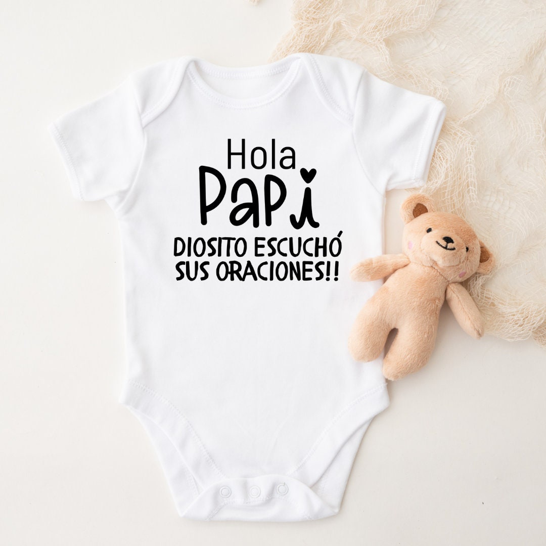 Hola Papi Baby Announcement to Husband in Spanish, Surprise Husband ...