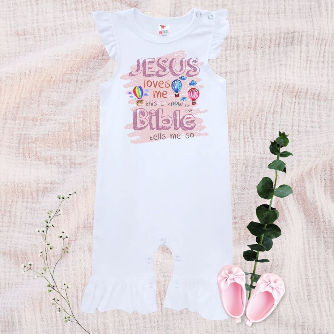 Jesus Loves Me Christian Baby Girl Clothes, Cute Infant Newborn Baby ...