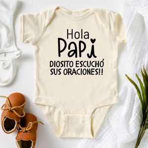 Hola Papi Baby Announcement to Husband in Spanish, Surprise Husband ...