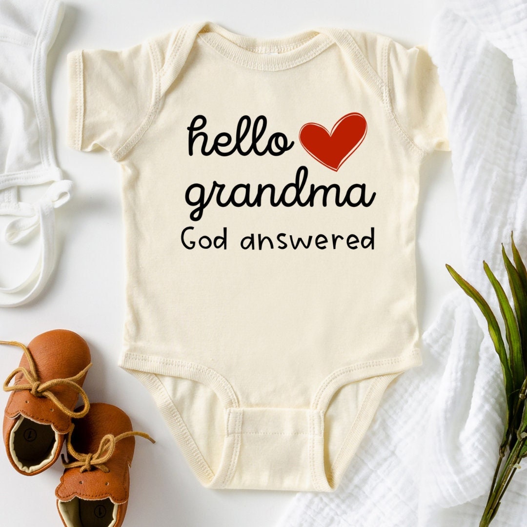 Hello Grandma Baby Announcement to Grandparent, Surprise Pregnancy ...