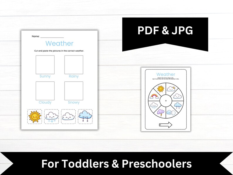 Today's Weather Printable Page, Morning Basket, Homeschool Printables ...