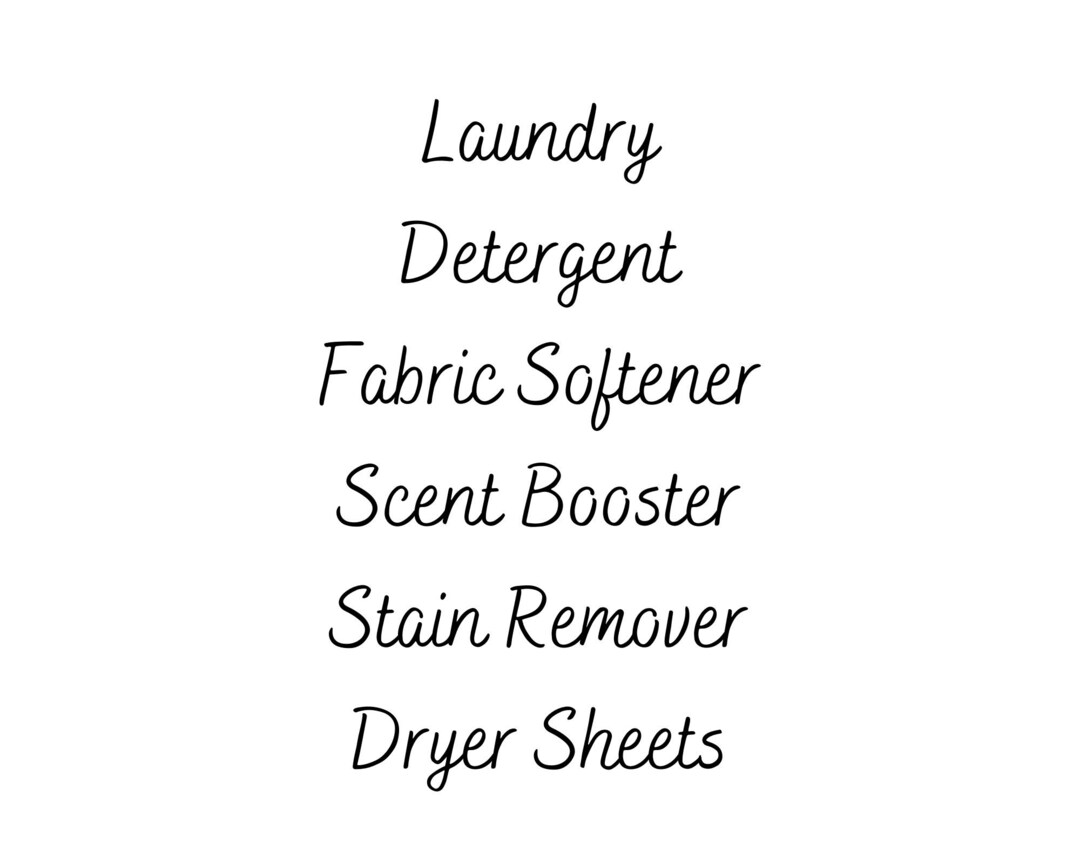 Container Labels Home Decor SVG Design for Custom Laundry Product ...