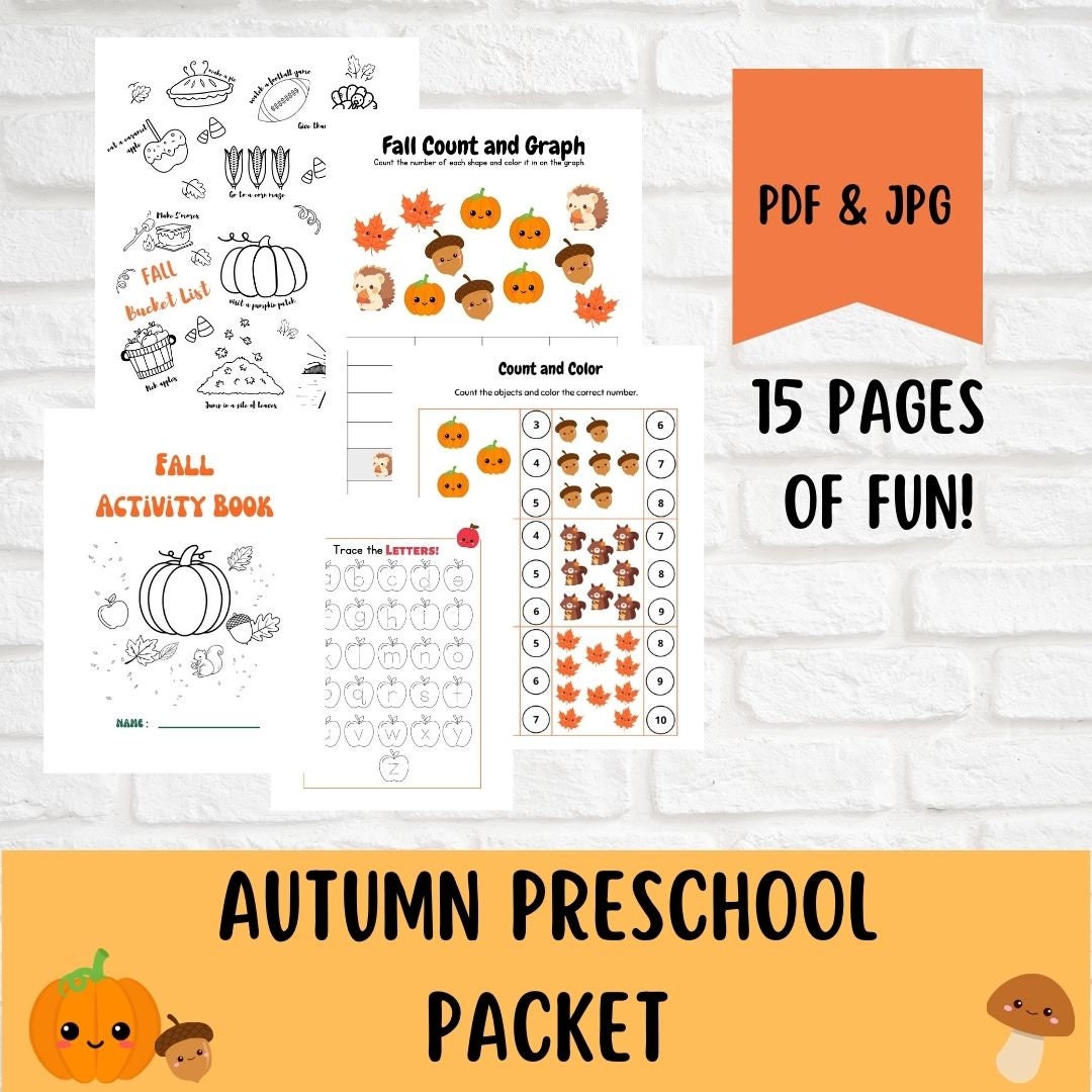 Fall Preschool Activities, Fall Activities for Kids, Toddler Learning ...