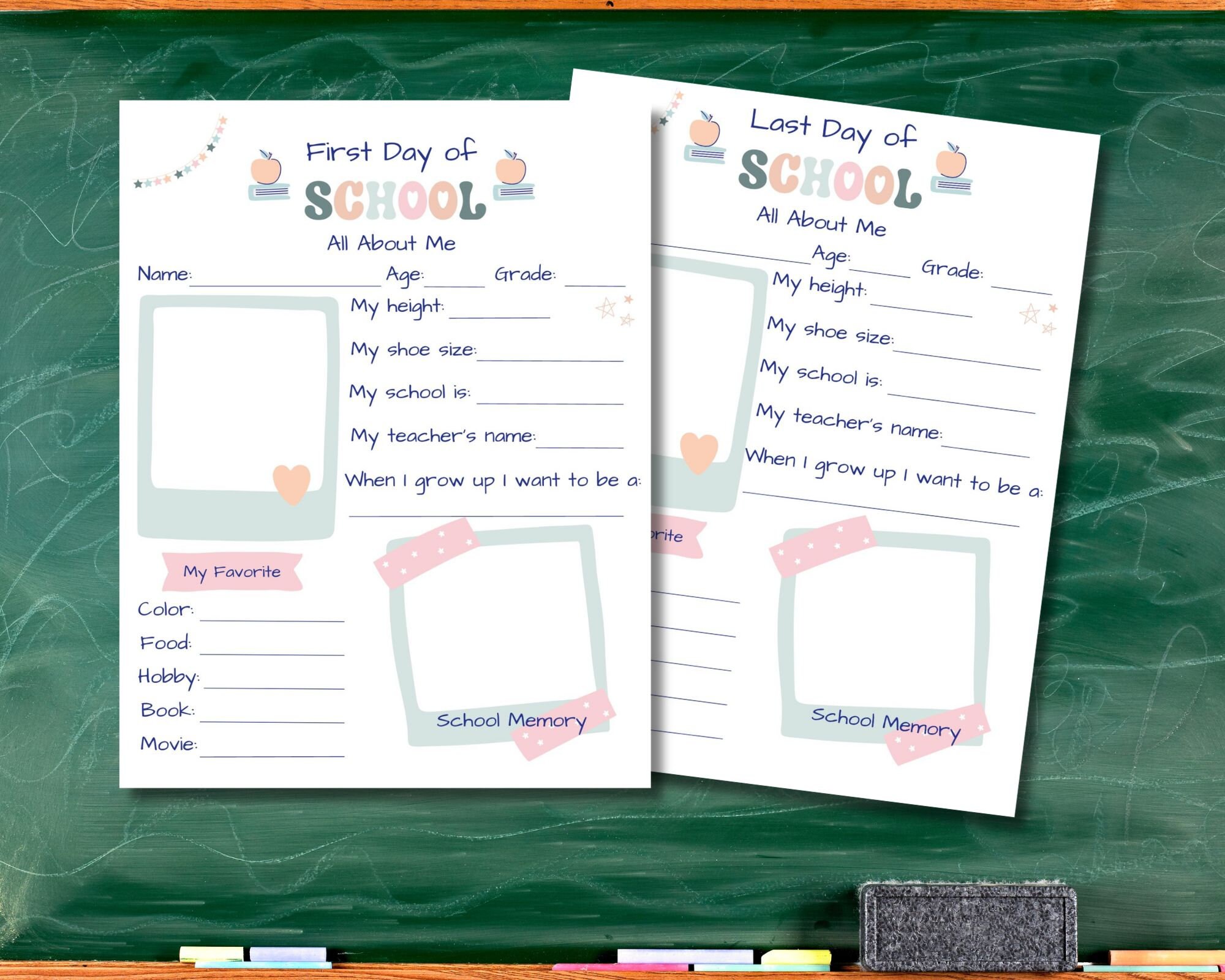 Back to School Printable, Back to School Questionnaire, School ...