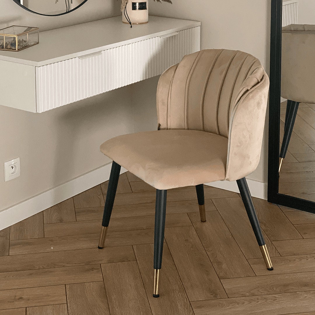Modern Upholstered Chair MODENA, Glamor-dining Chairs, GOLD LABEL - Etsy