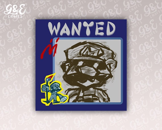 Shadow Mario Wanted Poster - Etsy