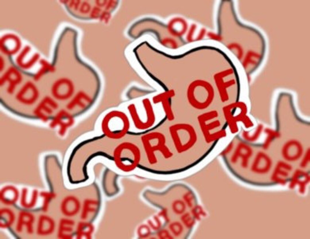 Out of Order Sticker Chronic Illness Sticker - Etsy