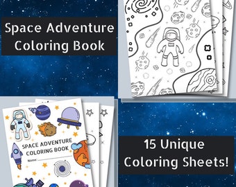 25 Space Coloring Pages! Planet Printable Book - Kids Coloring Pages ...
