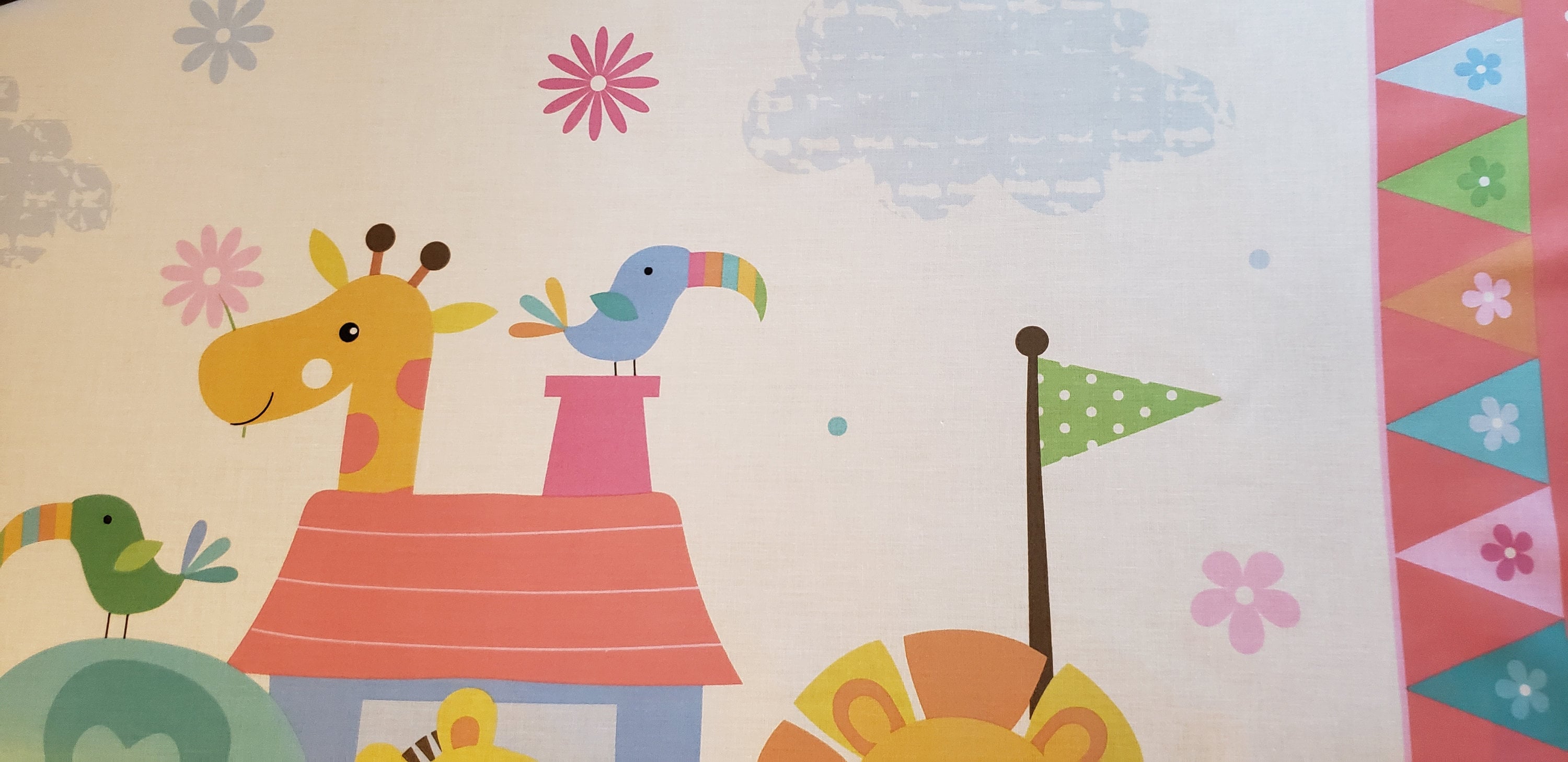 Noahs Ark Baby Panel, Baby Panel, 100% Cotton, Fabric Panel, Panel ...