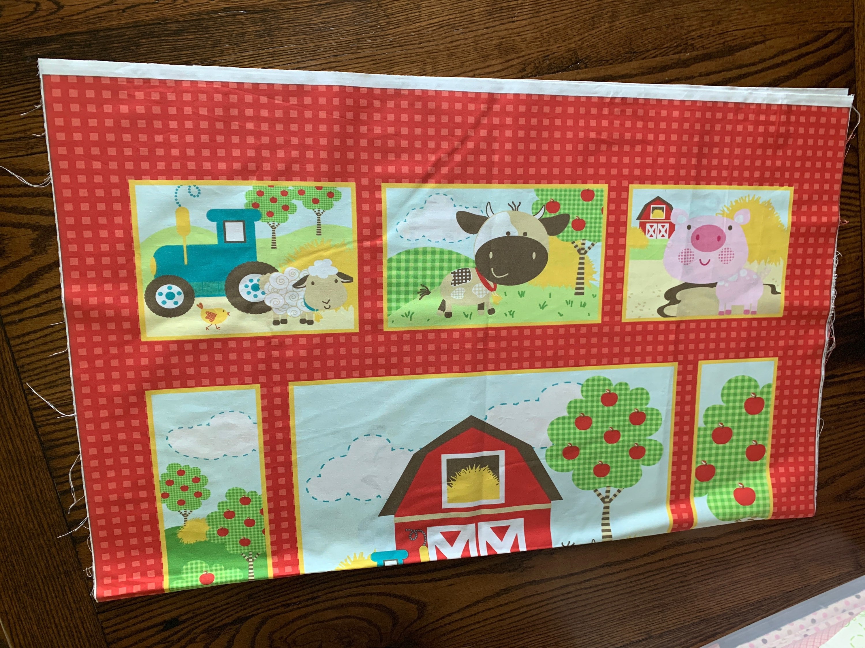 Farm Yard Baby Panel, Cotton, Baby Panel, Baby Boy Panel, 100% Cotton ...