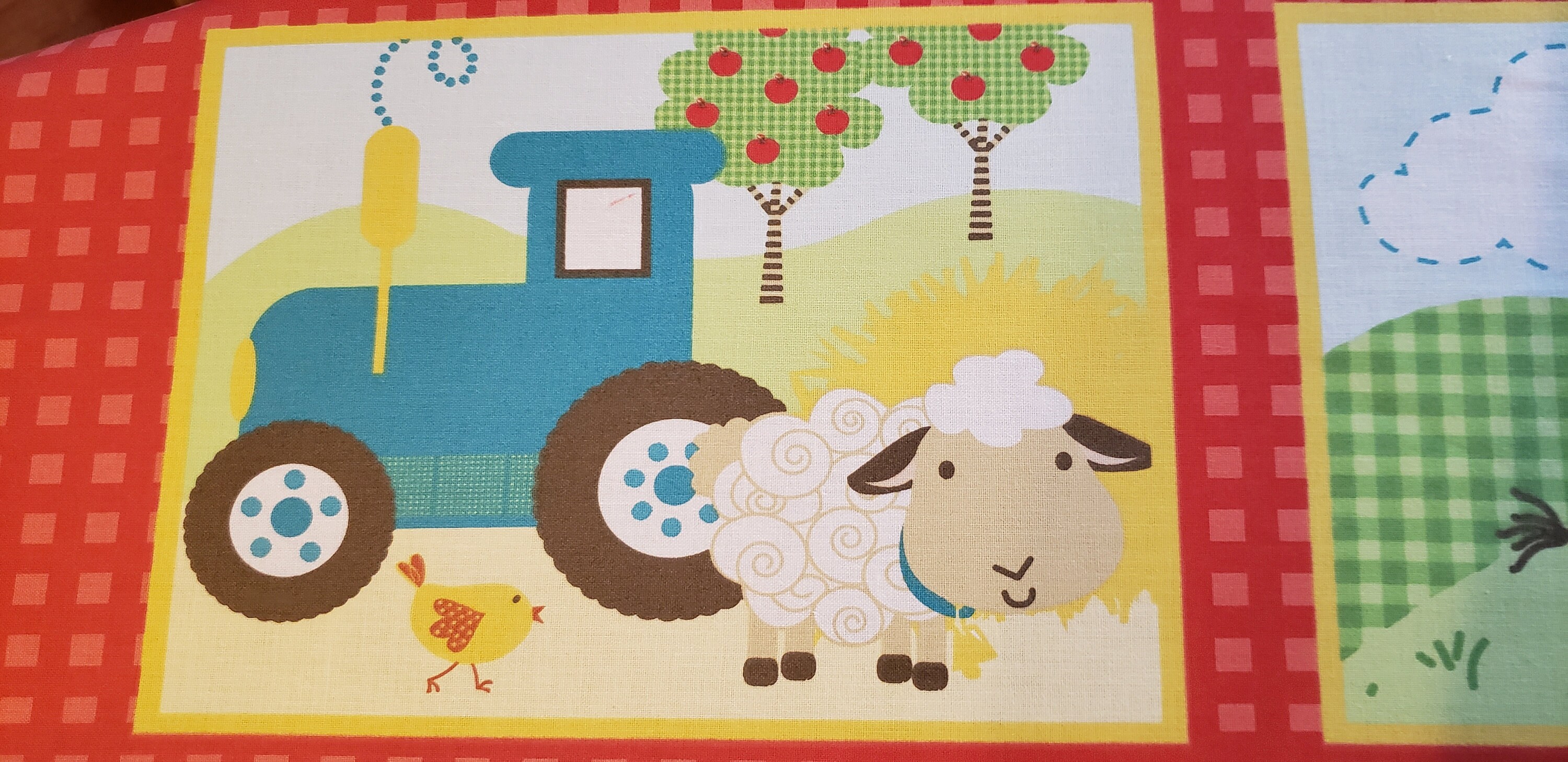 Farm Yard Baby Panel, Cotton, Baby Panel, Baby Boy Panel, 100% Cotton ...