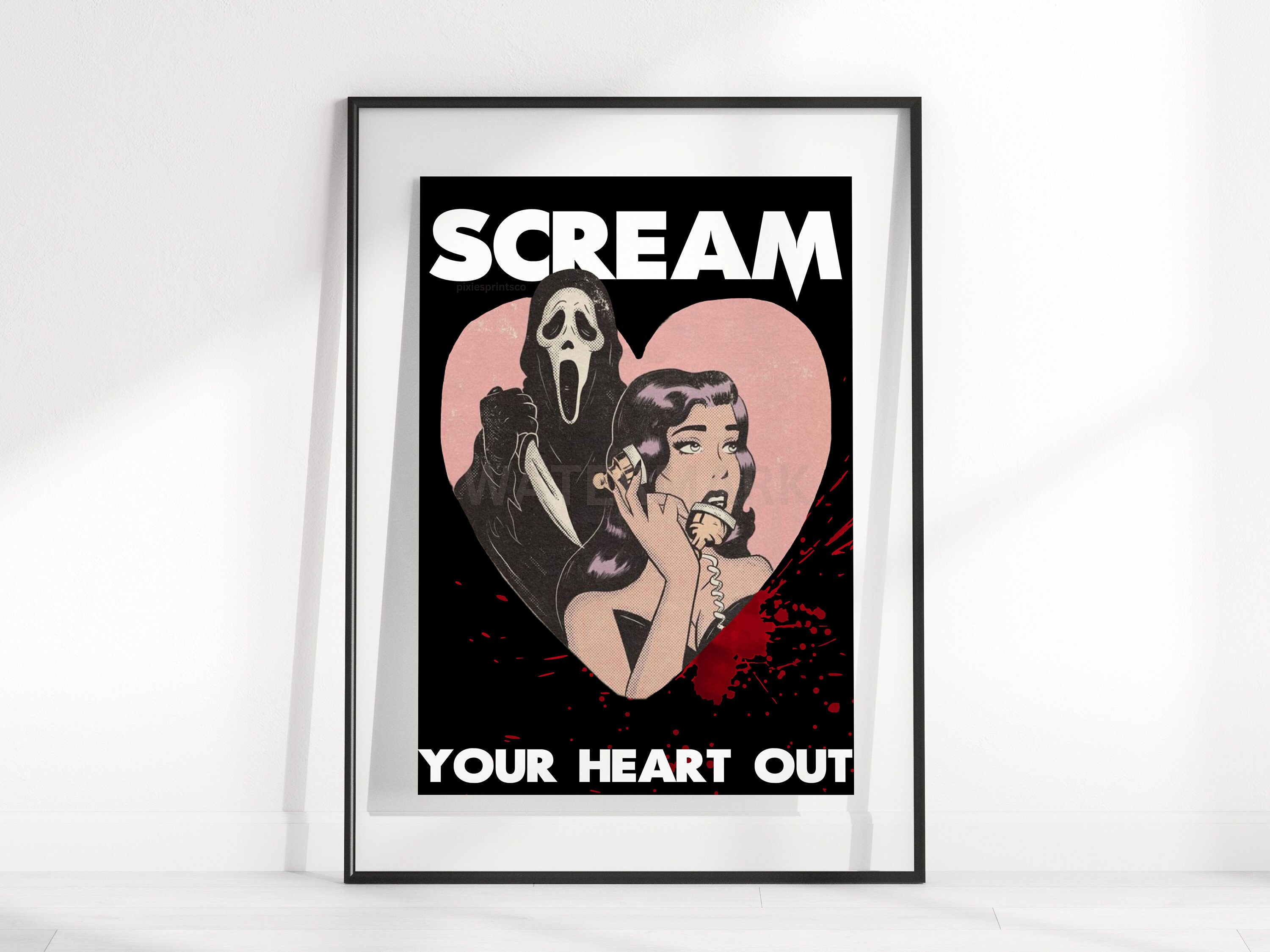 Scream Ghostface Printable Wall Art / Ghostface Wall Print / Scream ...