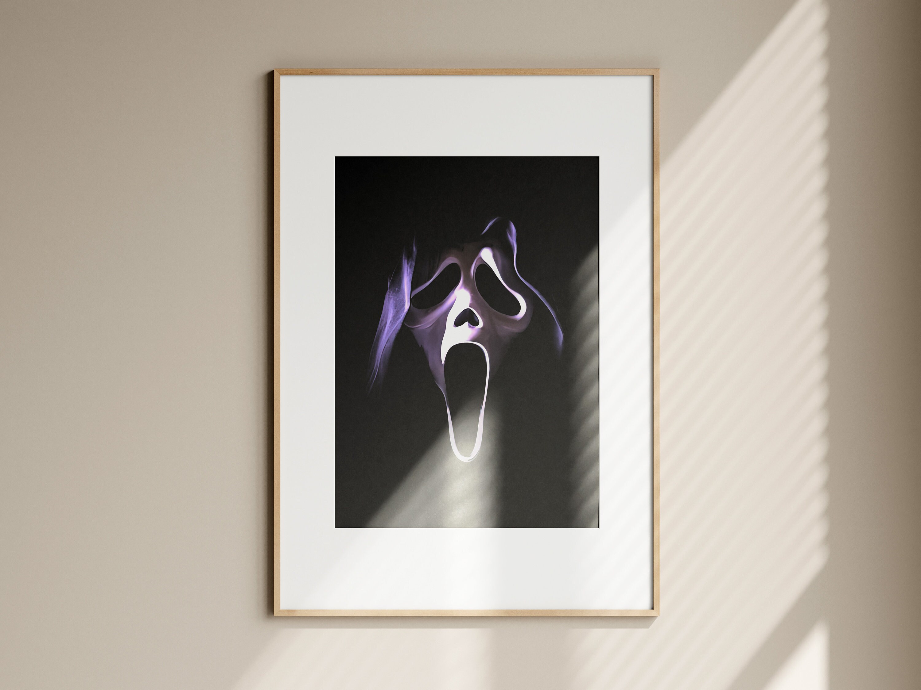 Scream Movie Ghostface Wall Print / Ghostface Digital Art / Scream ...