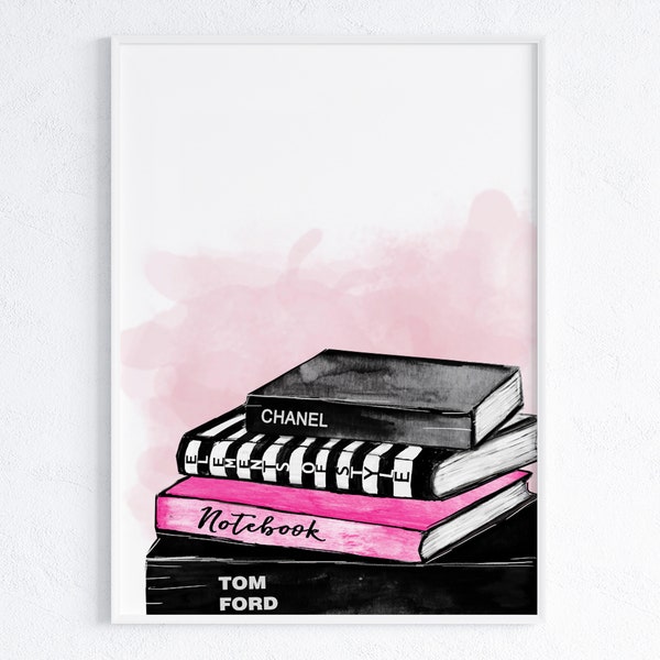 Fashion Books Stack - Etsy